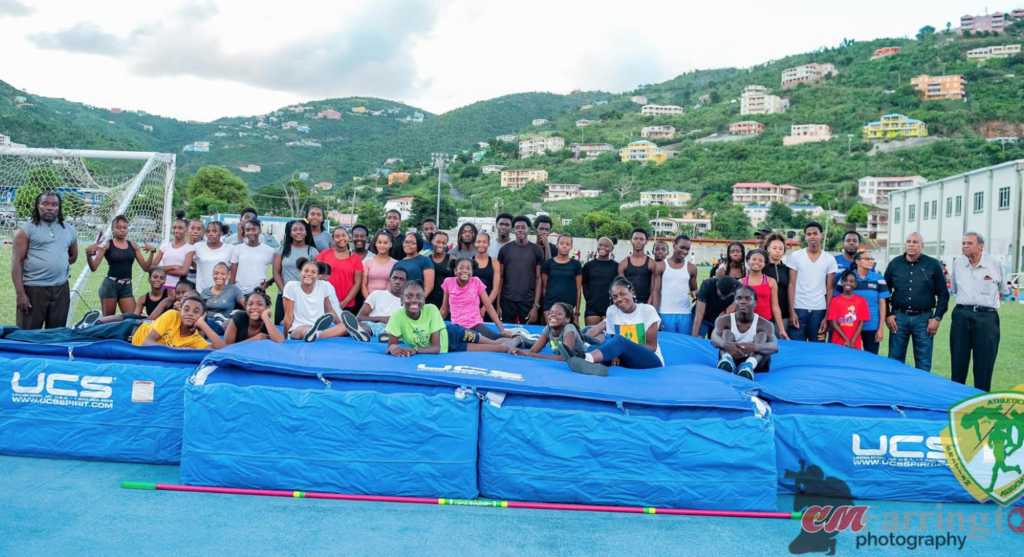 BVIAA receives new high jump bed from local company after 2 years of ...