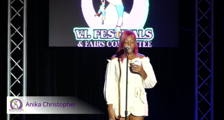 Via Donovan-Hodge wins first-ever Festival Poetry Slam competition