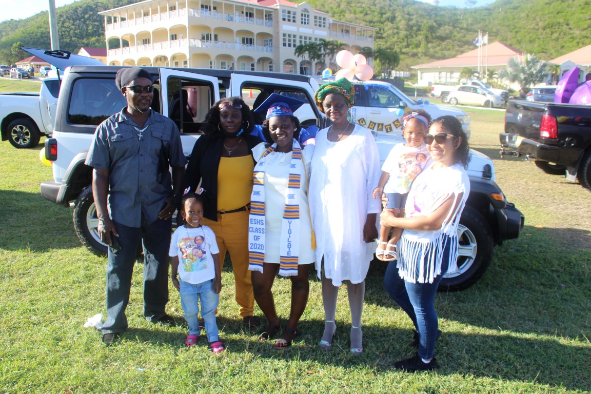 ESHS has first drive-in graduation | 59% graduates with honours