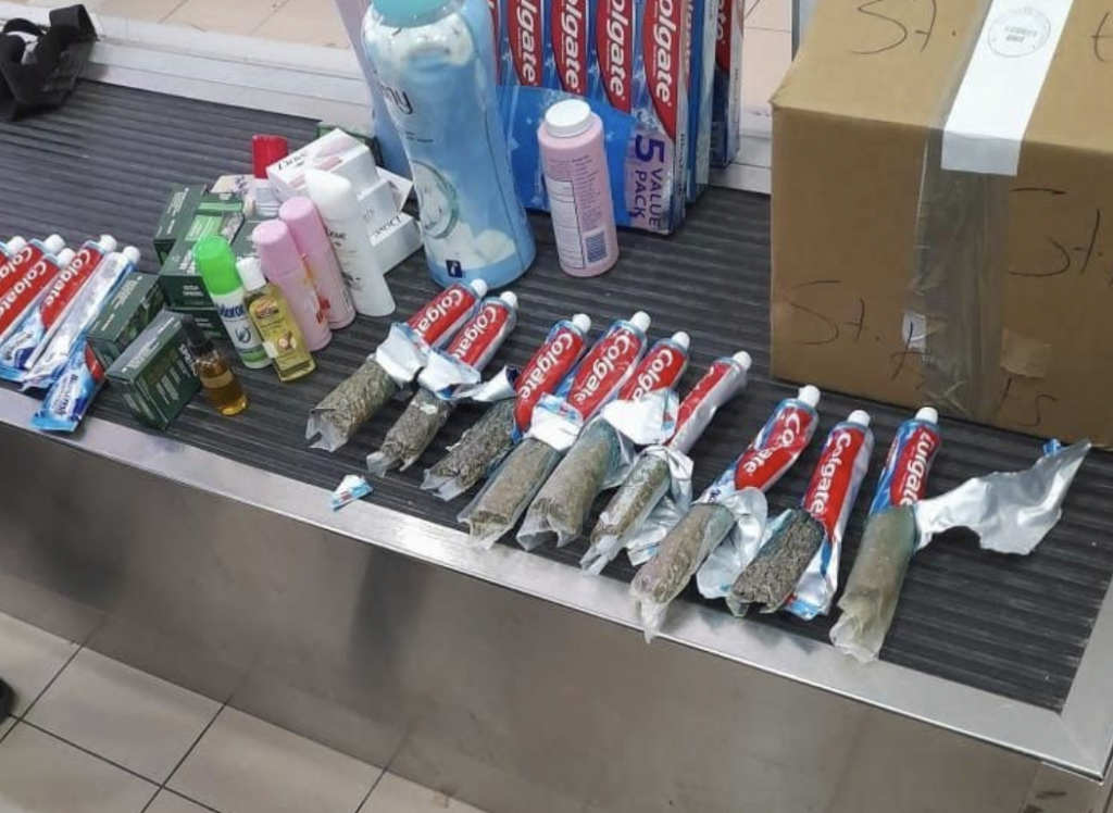 Drugs transported from Tortola to St Kitts in toothpaste tubes